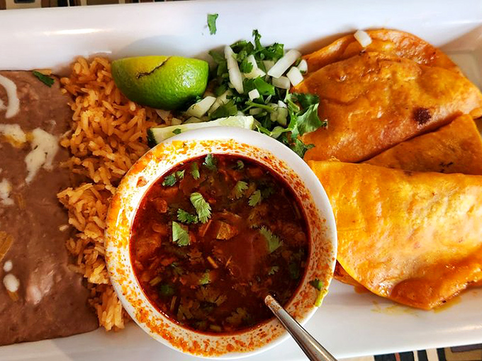 Birria tacos: The comfort food that hugs you back. Dip, bite, repeat &ndash; it's the new yoga for foodies.