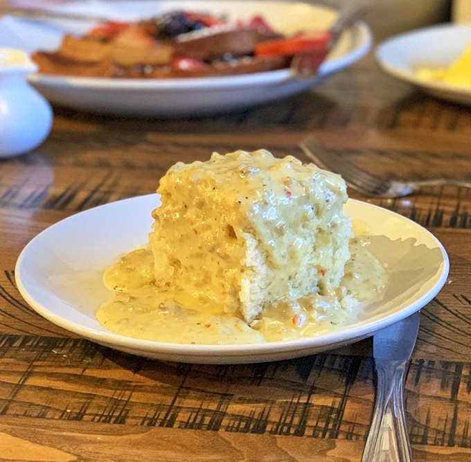 Biscuits and gravy: the breakfast of champions! This Southern classic is fluffier than a cloud and richer than a tech billionaire.