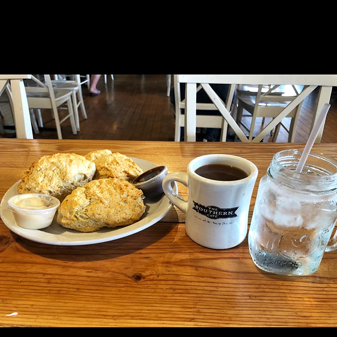 Those biscuits could make a Southern grandmother weep with joy. Paired with their coffee, it's the breakfast equivalent of a warm hug.