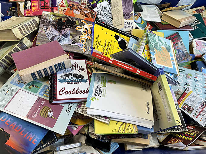 Book lovers, prepare to lose track of time. Literary treasures are priced by thickness, not Pulitzer potential.