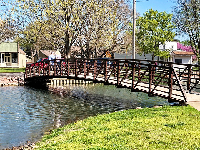 This picturesque footbridge in City Park could be straight from a Hallmark movie. Just add two strangers about to bump into each other.
