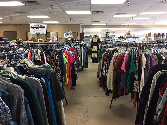 Rack after colorful rack of possibility &ndash; where fashion treasures from decades past await their second chance at making a statement.