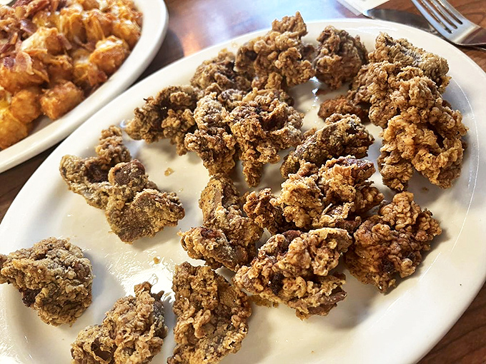 Chicken livers transformed into crispy, soul-satisfying morsels that would convert even the most offal-averse skeptic into a true believer.