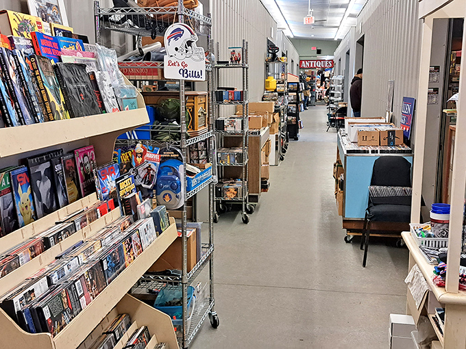 From elegant lighting to carefully curated cabinets, this section feels like you've wandered into a particularly well-appointed European estate sale.