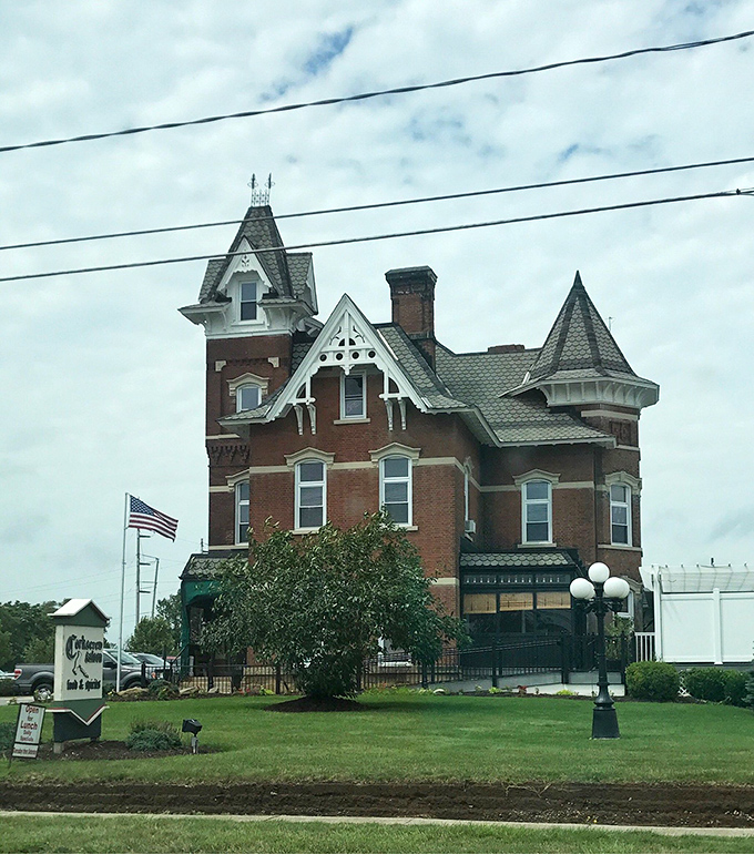The Corkscrew Saloon's Victorian architecture houses comfort food that makes you want to hug whoever invented the concept of restaurants.
