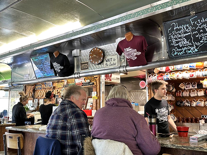 The heart of Daddypops&mdash;where strangers become regulars and regulars become family, one swivel stool at a time.