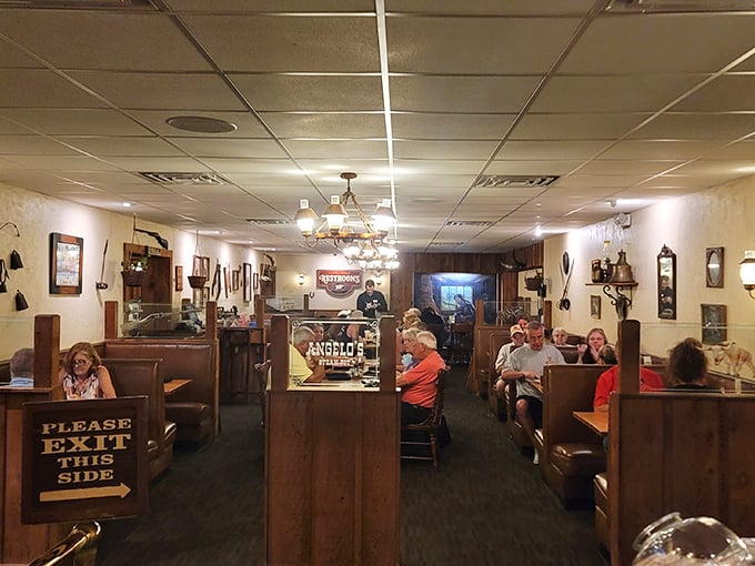 No pretension here&mdash;just comfortable booths where generations of families have celebrated special occasions or simply Tuesday night. The wood paneling has absorbed decades of laughter and satisfaction.