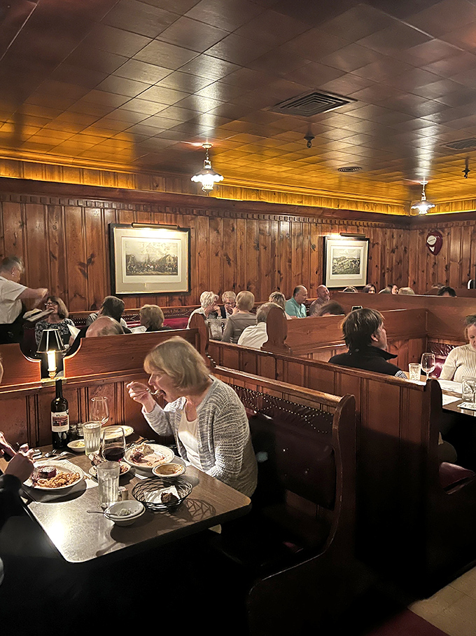 Diners lost in the pleasure of the moment &ndash; the Pine Club's dining room has witnessed countless celebrations, deals, and first dates.
