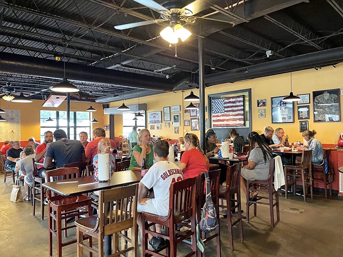 Where strangers become friends and calories don't count. The universal language of "mmm" transcends all cultural barriers here.