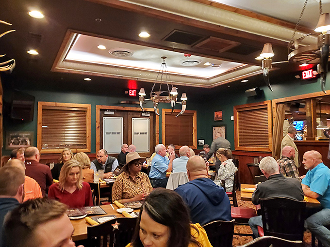 A bustling dining room filled with the happy murmur of people who've collectively agreed that calories don't count when the food is this good.