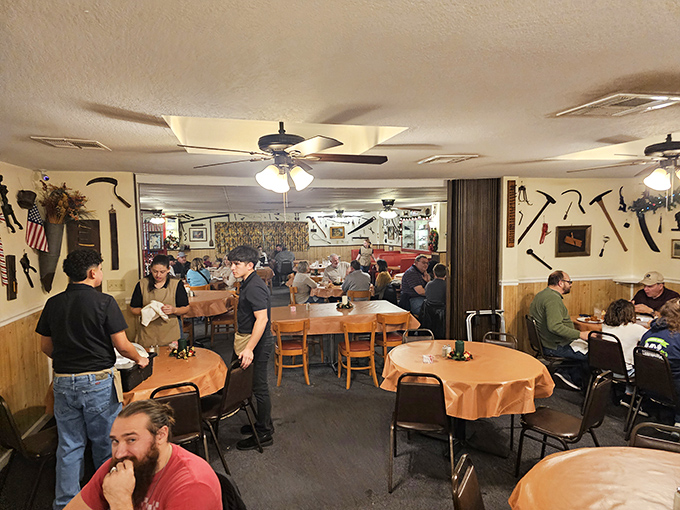 Strangers become neighbors around these tables, united by the universal language of "please pass more chicken."