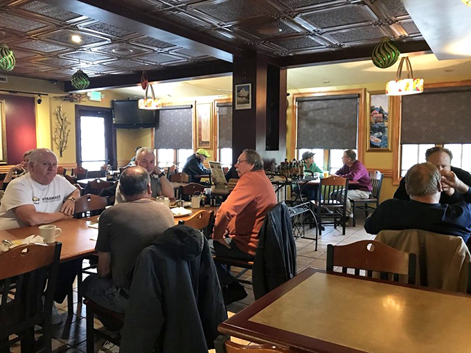 Where strangers become neighbors over coffee and eggs. The real Maryland social network happens at breakfast tables like these.
