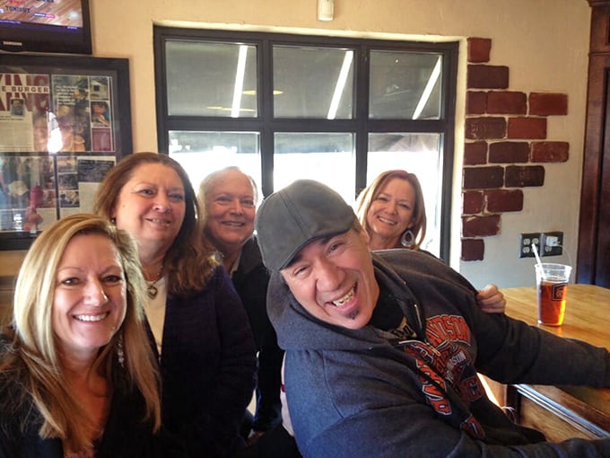 The universal language of Nic's: strangers becoming friends over shared burger appreciation and stories of how far they drove to get here.