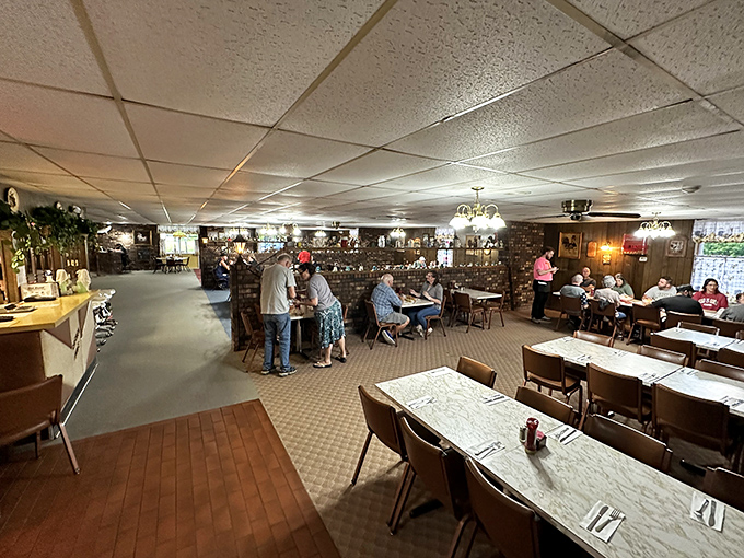 The dining room hums with the energy of people who know they're about to experience something special &ndash; a ritual repeated for generations.