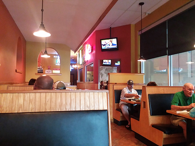 Where family memories are made one bite at a time. Notice nobody's looking at their phones – the food commands full attention.