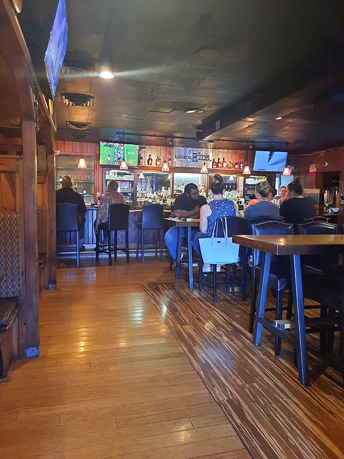 Where locals gather and visitors feel like regulars. The warm wooden interior at Rip's has witnessed countless celebrations, first dates, and food epiphanies.