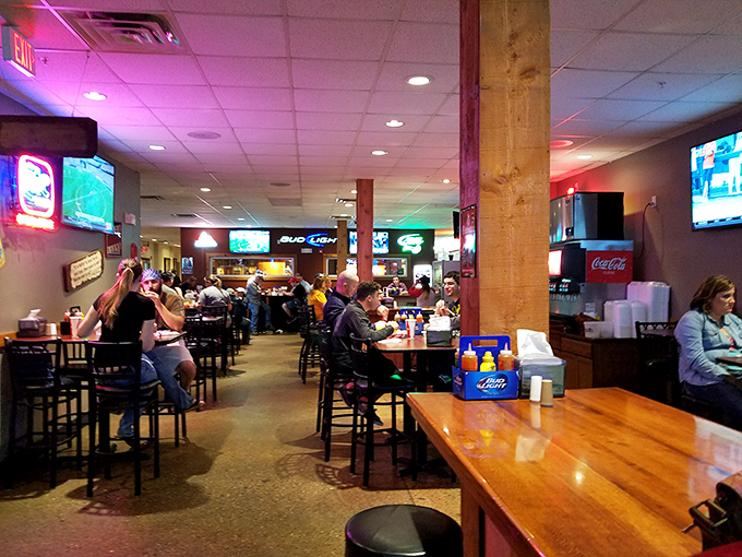 BBQ brings people together! This bustling scene is like a family reunion, if your family was really into smoky, tender meat.