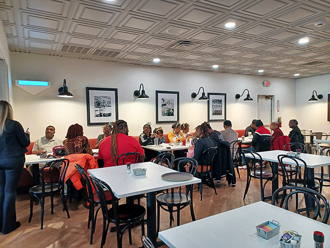 Where strangers become neighbors over plates of comfort food. The real Virginia social network has biscuits, not bytes.