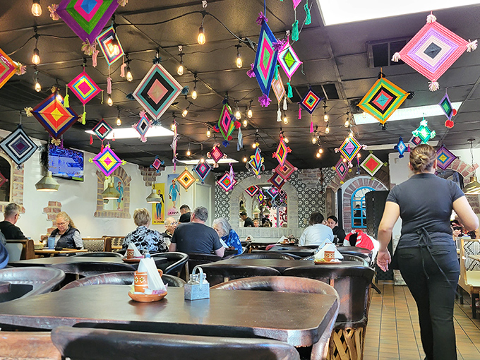 The dining room buzzes with the contented murmur of patrons who've discovered what locals have known all along.