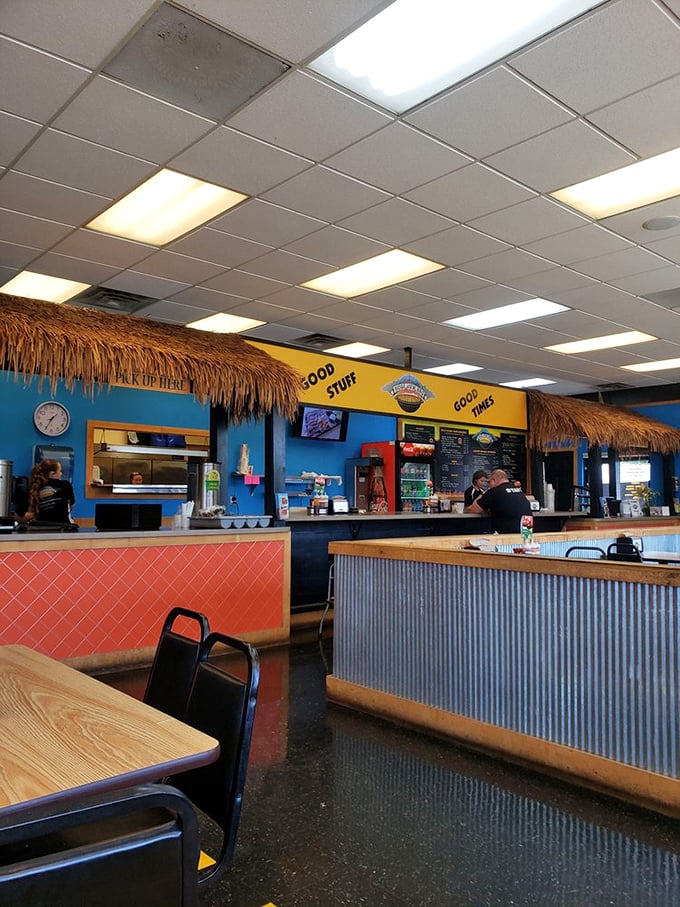 Where barbecue dreams come true – simple tables where extraordinary flavors happen. No white tablecloths needed when the food is this good.