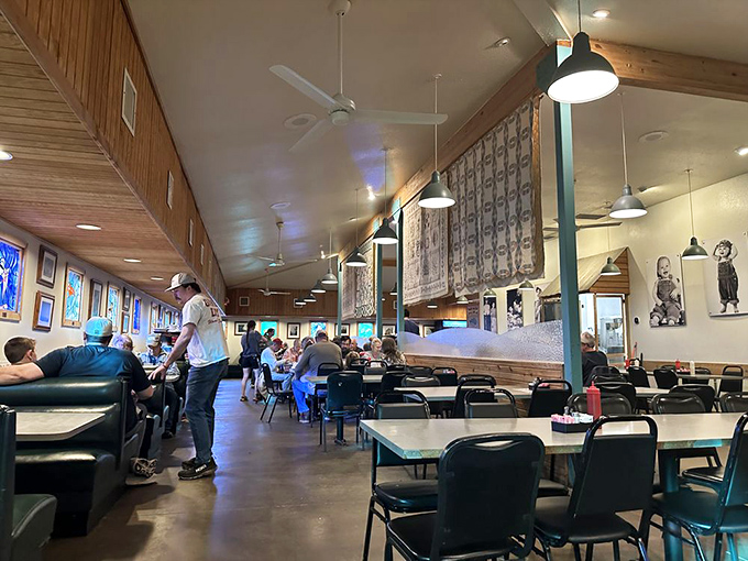 Where Arkansas families gather to break hushpuppies together&mdash;a dining room humming with conversation and the promise of comfort food.