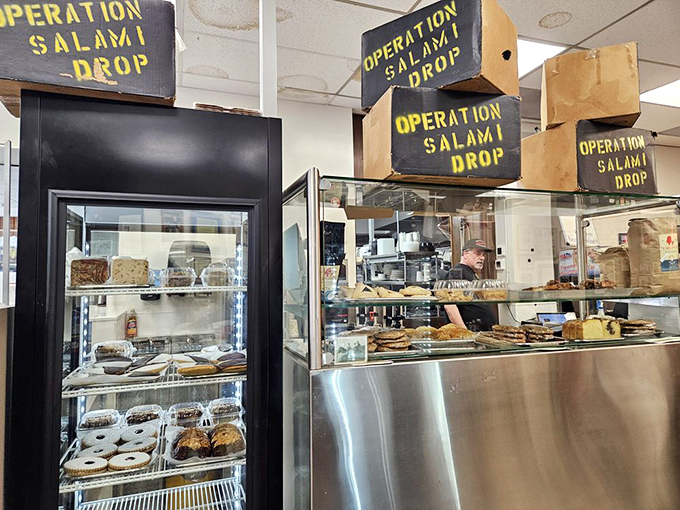 Operation Salami Drop" isn't a military exercise&mdash;it's Hobby's way of displaying deli treasures like the crown jewels they truly are.