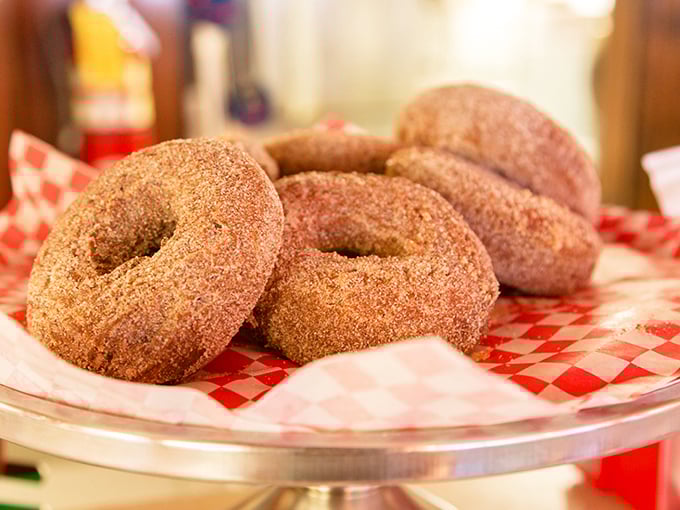 Cinnamon-sugar donuts that don't need holes to be whole. These cakey treasures make Dunkin' look like it's not even trying.