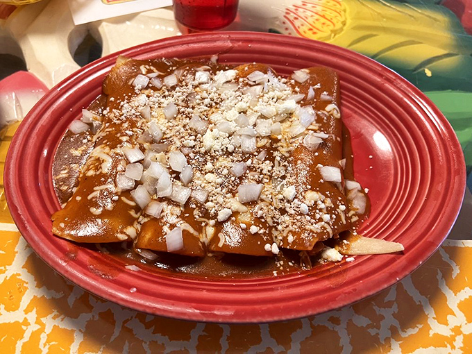 These enchiladas rancheras aren't just covered in sauce and cheese&mdash;they're smothered with the kind of love that makes you want to call your mother and thank her.