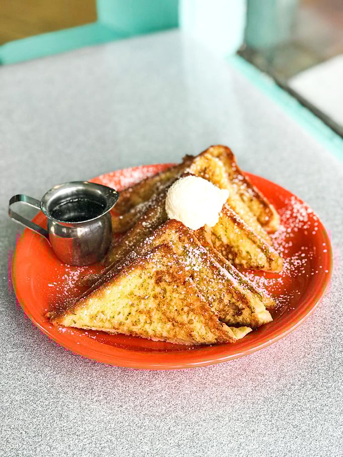 French toast that's been dipped, griddled, and powdered to perfection&mdash;the breakfast equivalent of putting on your Sunday best.