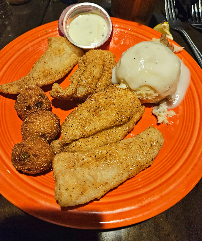 Perfectly fried catfish with just enough crunch to make you forget whatever trendy food you were planning to eat instead.