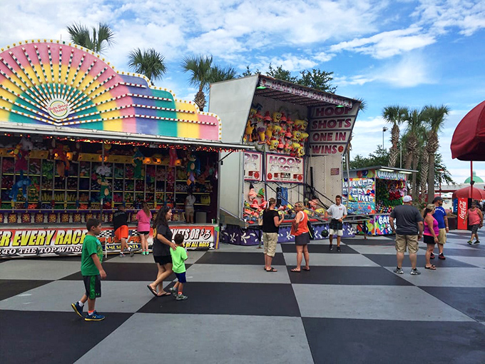 The arcade and prize counter offer indoor entertainment when you need a break from the South Carolina sunshine.