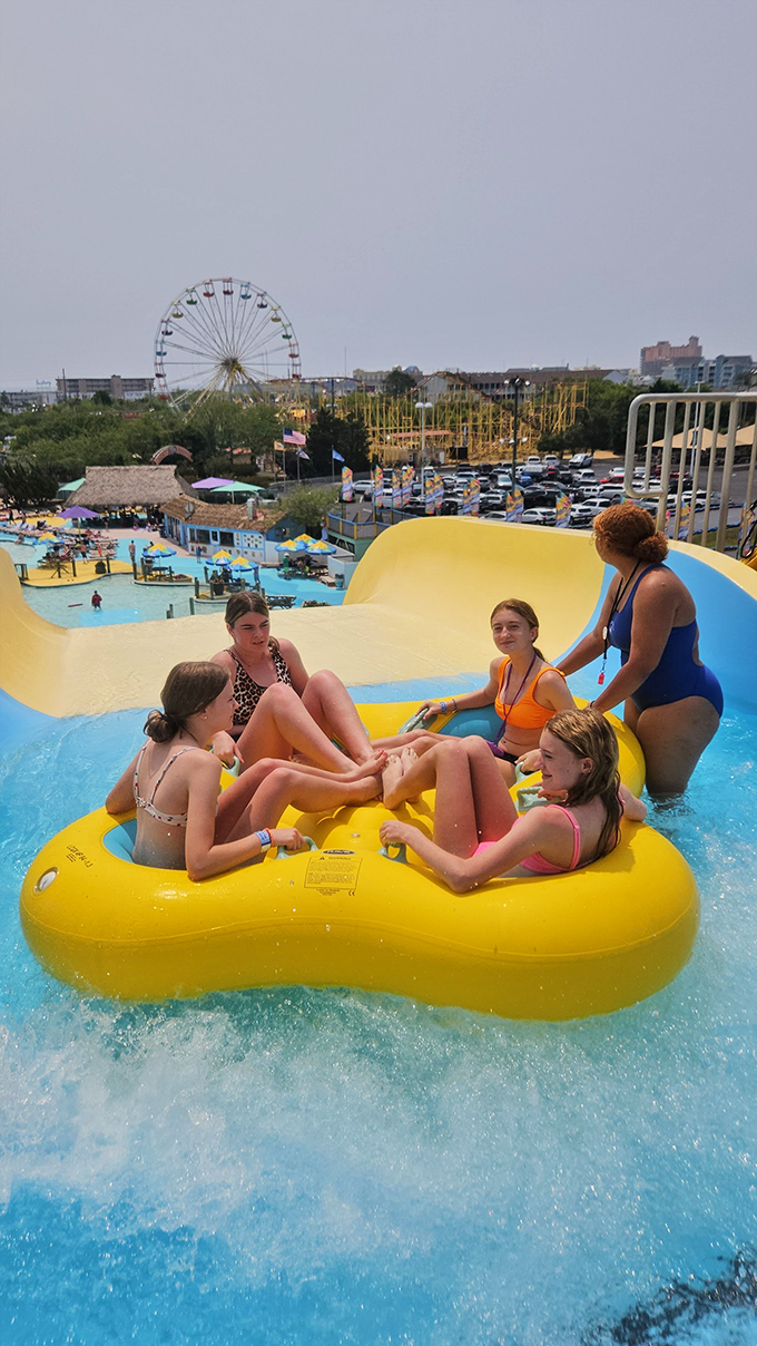 These teens have mastered the art of the group float&mdash;proving that sometimes the best summer memories happen between the big slides.