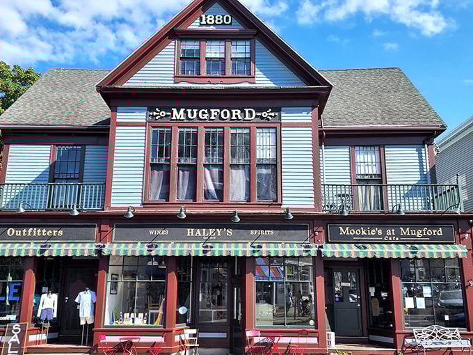 The Mugford Building houses spirits of both kinds—the drinkable variety and the historical echoes of Marblehead's colorful past.
