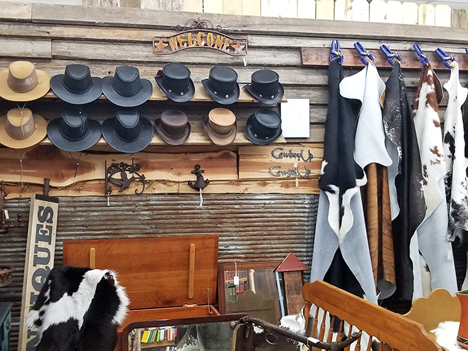 The Western corner transports you straight to a John Wayne movie set – complete with cowboy hats that have seen more adventures than most Instagram influencers.