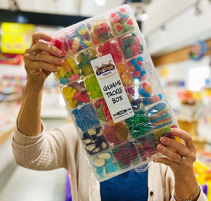 The fisherman's tackle box reimagined for sweeter pursuits. This gummy collection could hook even the most disciplined dieter.