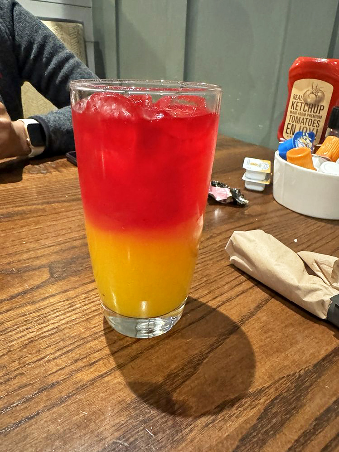 Like sunrise in a glass, this vibrant two-toned beverage doesn't just wake you up&mdash;it makes you glad you're awake.