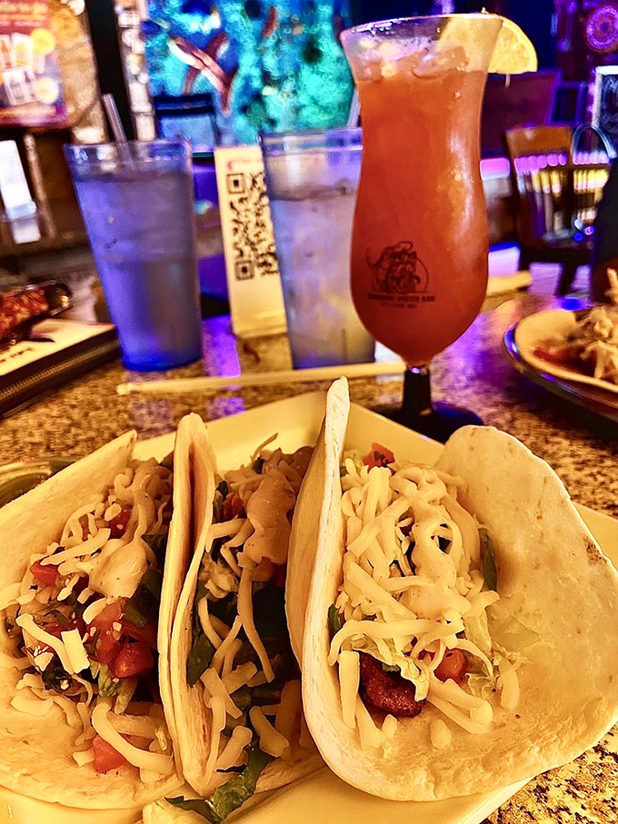 These aren't your California-style fish tacos; these Cajun creations look ready to start their own spicy revolution right on your taste buds.