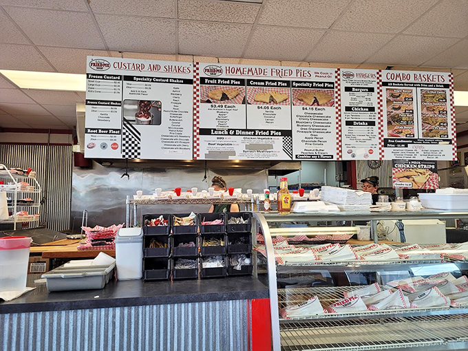 The command center of pie operations. Where dreams are fried and happiness is served with a side of small-town hospitality.