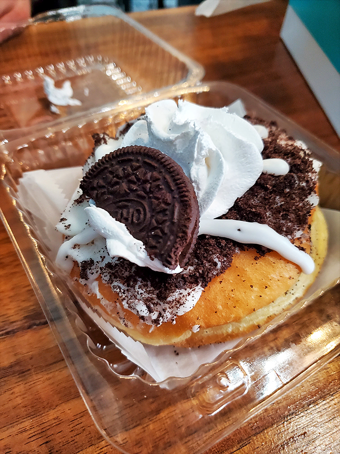 Cookies and cream meet donut in this indulgent mashup. It's the dessert equivalent of a Hollywood power couple&mdash;unstoppable and camera-ready.