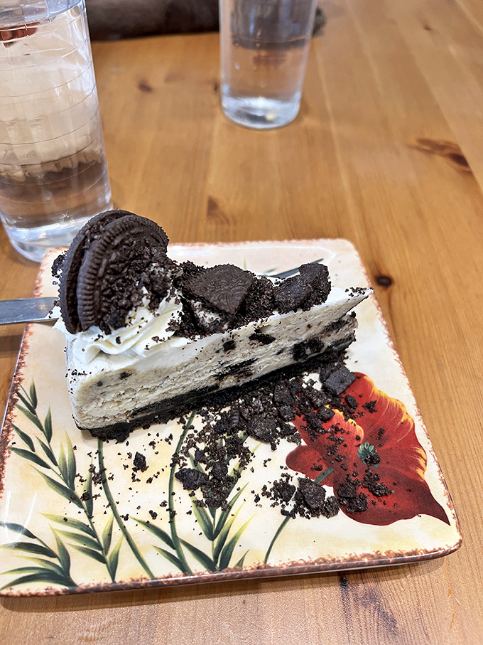 The Oreo cheesecake proves that America's favorite cookie had a higher calling all along. It's like cookies and cream got a graduate degree.
