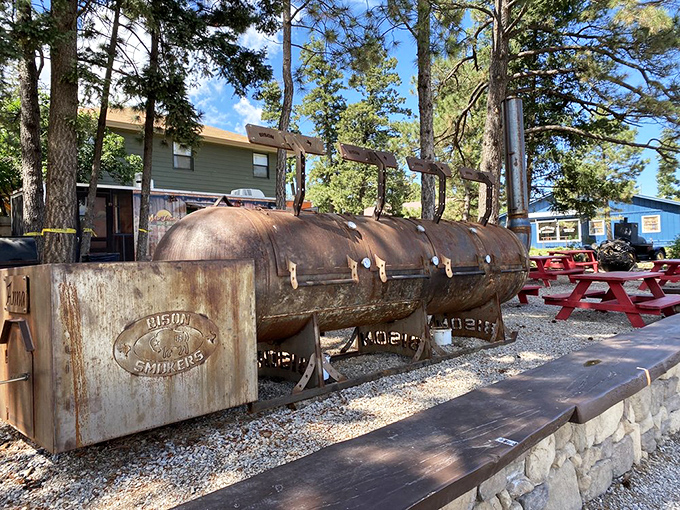 The smoker that started it all&mdash;a battle-scarred veteran that's seen more meat than a butcher's convention.
