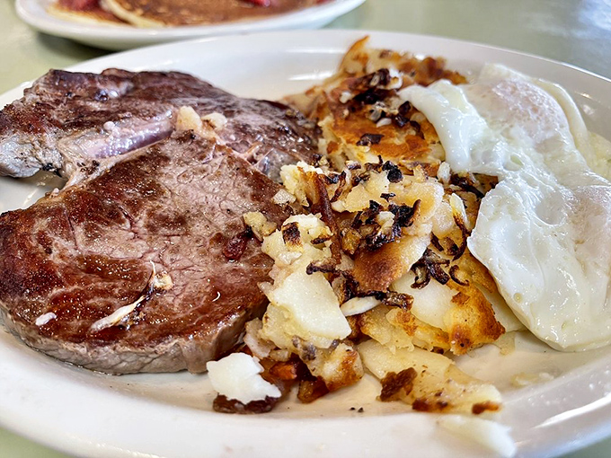 Steak and eggs: the breakfast power couple that's been together longer than most Hollywood marriages, and twice as satisfying.