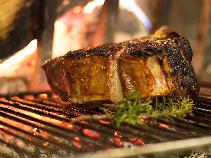 The view from your table &ndash; lush greenery that reminds you you're dining in the beautiful Pacific Northwest.