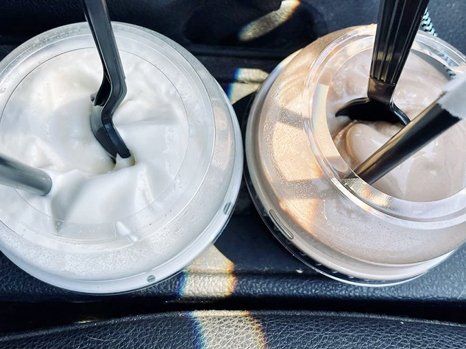 These milkshakes are so thick, they're practically a weight training program for your straw. Delicious resistance training!