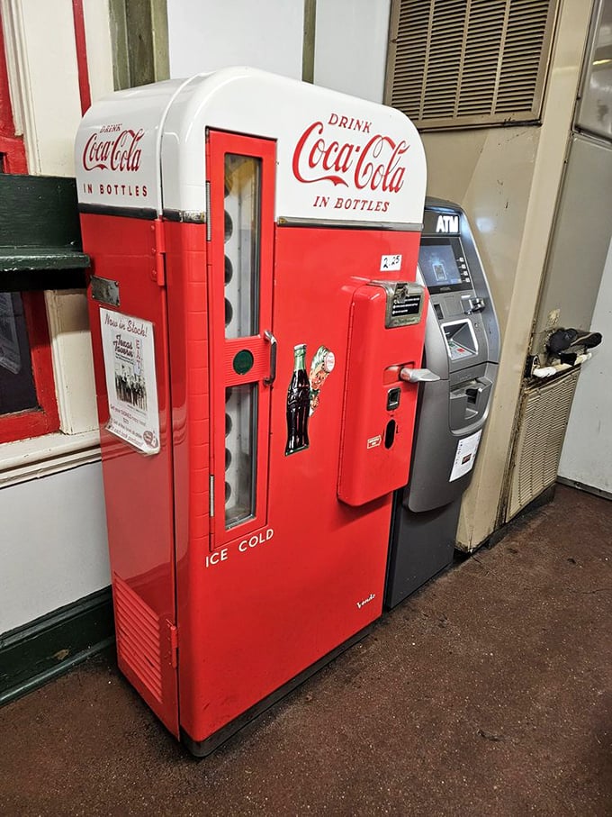That vintage Coca-Cola machine isn't just decoration&mdash;it's a working time portal to when soda came in glass bottles and tasted just a bit more special.