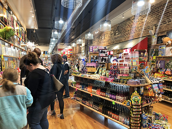 Customers discover shared joy in novelty toys, proving that candy stores aren't just for kids&mdash;they're for anyone who remembers being one.