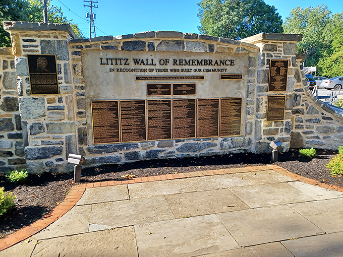 The Wall of Remembrance stands as a solemn reminder that small towns often make the biggest sacrifices when duty calls.