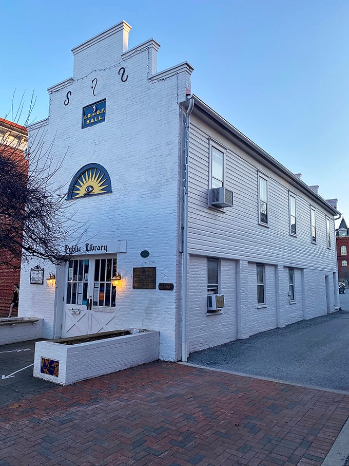 This pristine white building stands as proudly today as when it first opened its doors to the Shepherdstown community.