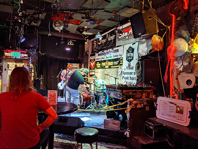 The stage may be small, but the sound is mighty. From this spot, local bands have launched careers and found their tribes.