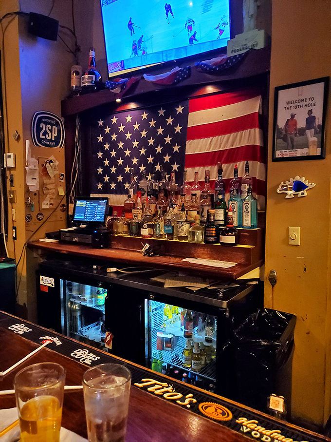 Behind this star-spangled bar, mixologists create cocktails with more kick than a third-party candidate and better balance than the federal budget.